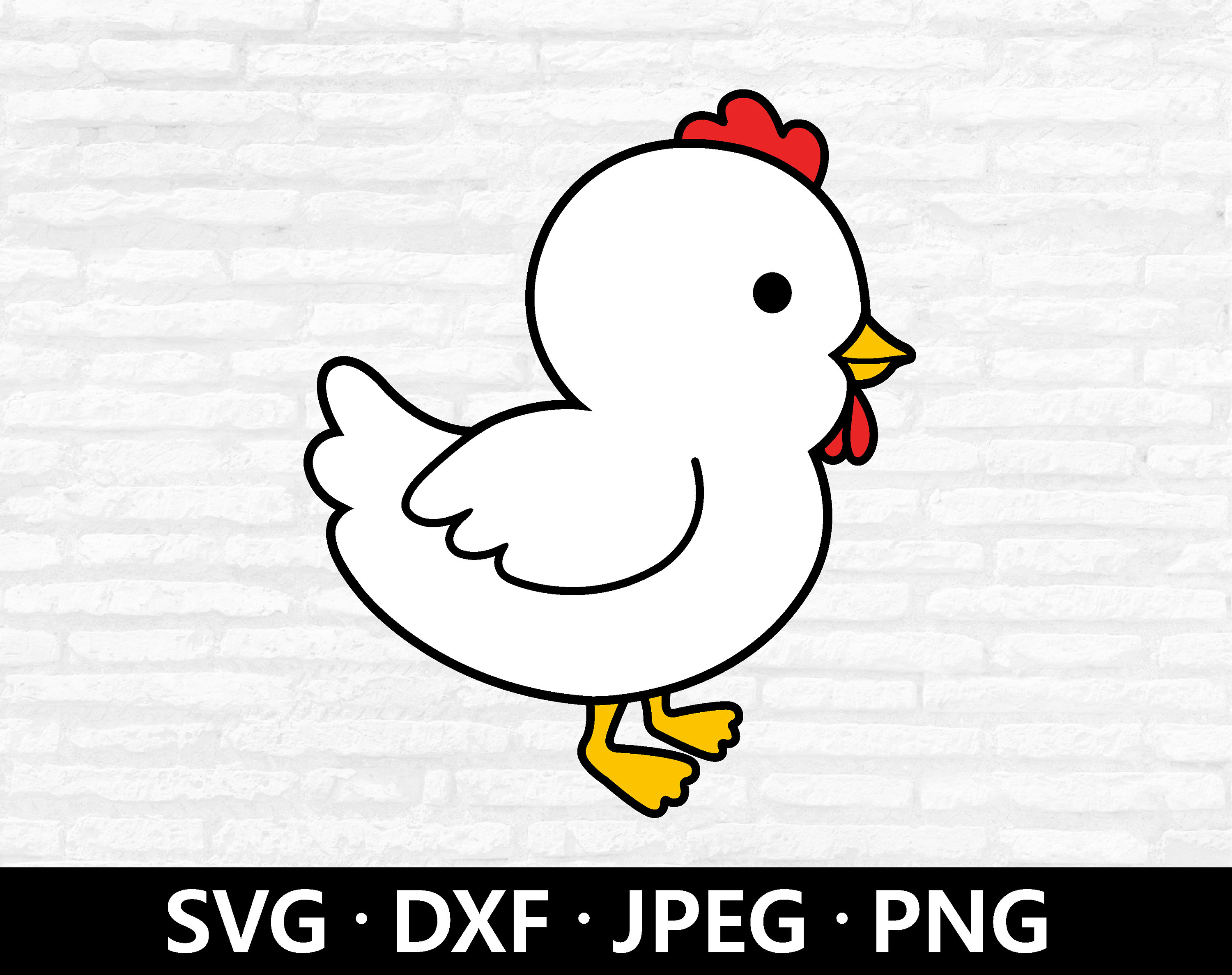 Chicken SVG File Cute Chick SVG Baby Chicken SVG Farmhouse - Etsy