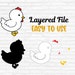 Chicken SVG File, Cute Chick SVG, Baby Chicken SVG, Farmhouse Animal ...