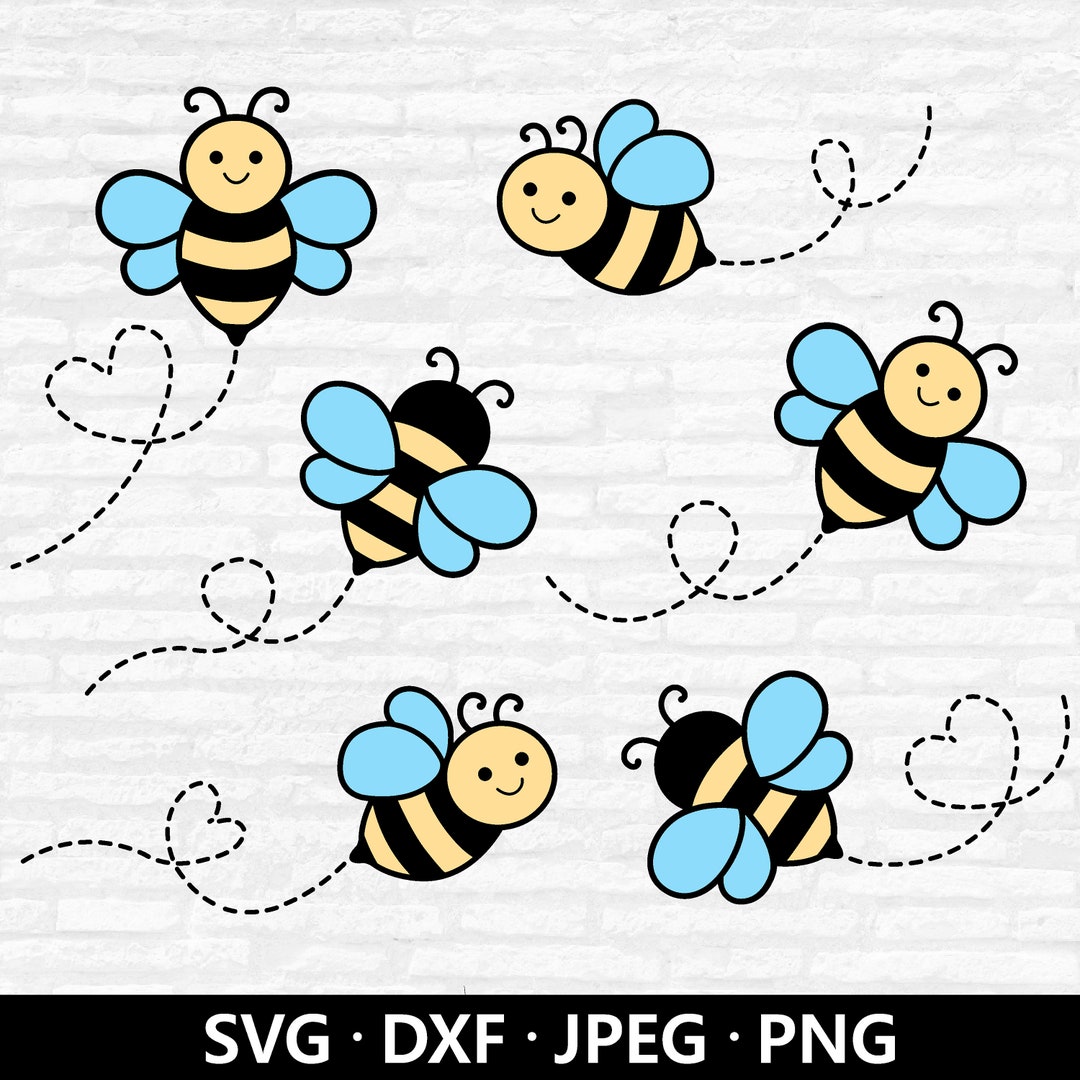 Bee Bundle SVG, Cute Honey Bee Cutting File, Bee SVG, Bee Layered Cut ...
