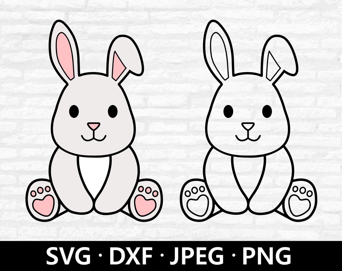 Easter Bunny Svg Baby Rabbit Svg Rabbit Svg File Easter - Etsy