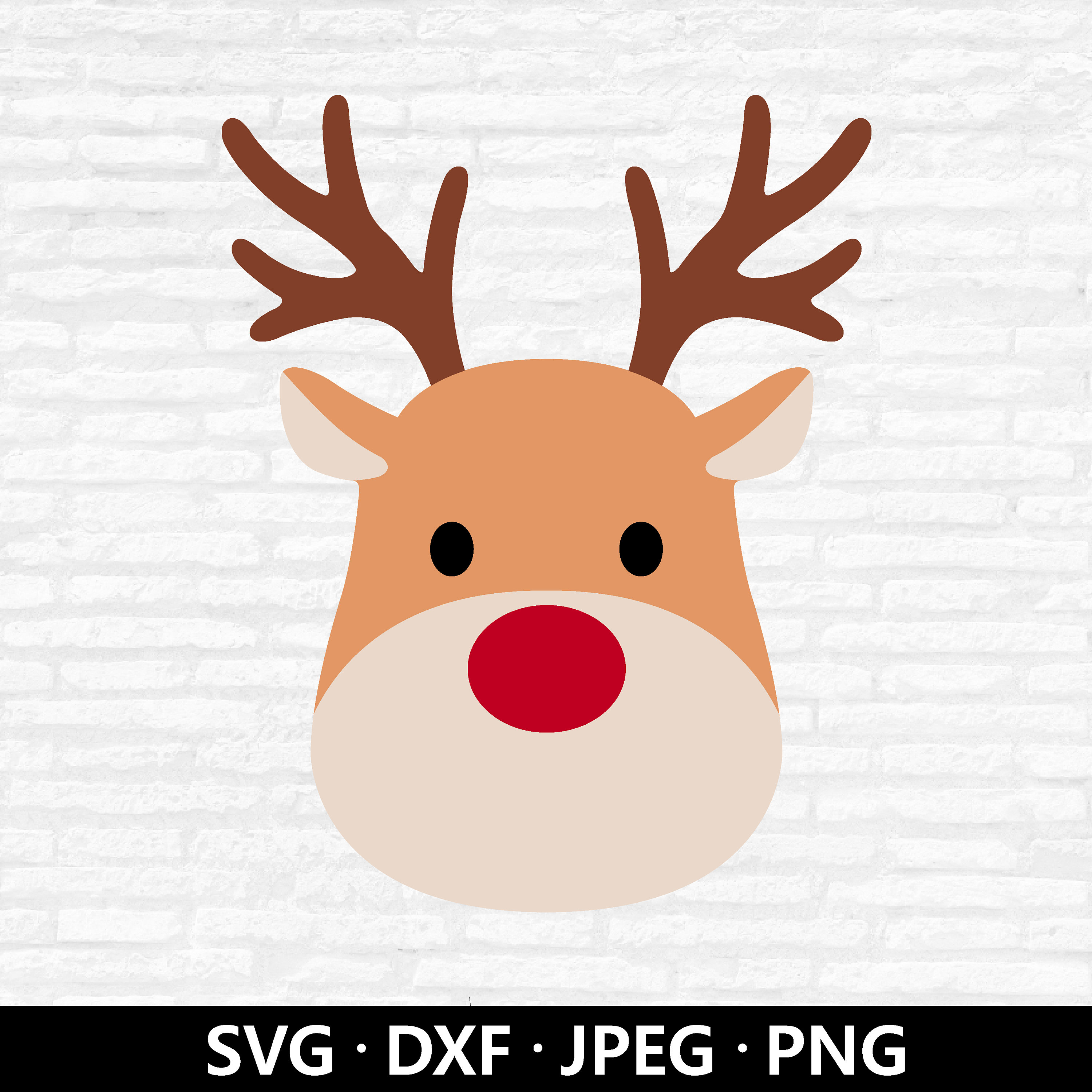 Reindeer Face Clipart