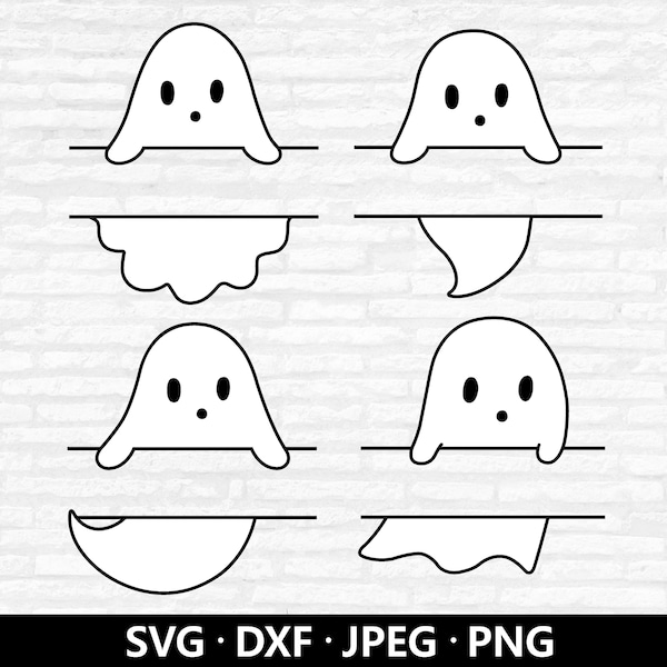 Halloween Split Monogram - Etsy