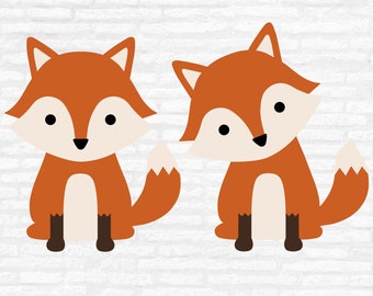 Fox Scene DXF Animals SVG Cut File Svg for Cricut Dxf for - Etsy