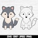 Cute Wolf Svg, Baby Wolf Svg, Wolf Svg, Wolf Clipart, Woodland Animal ...