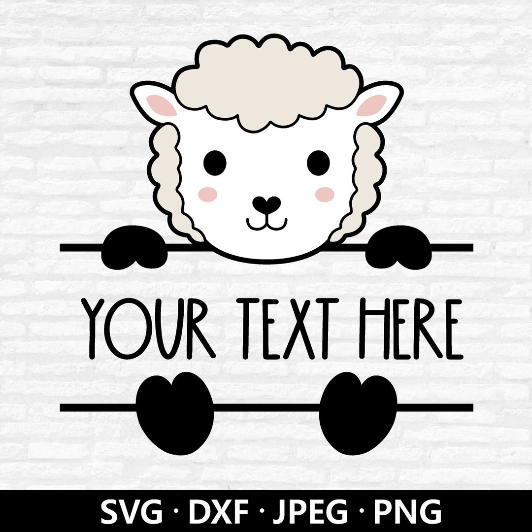 Sheep Monogram SVG, Baby Sheep SVG, Sheep Svg, Cute Sheep Cut File ...
