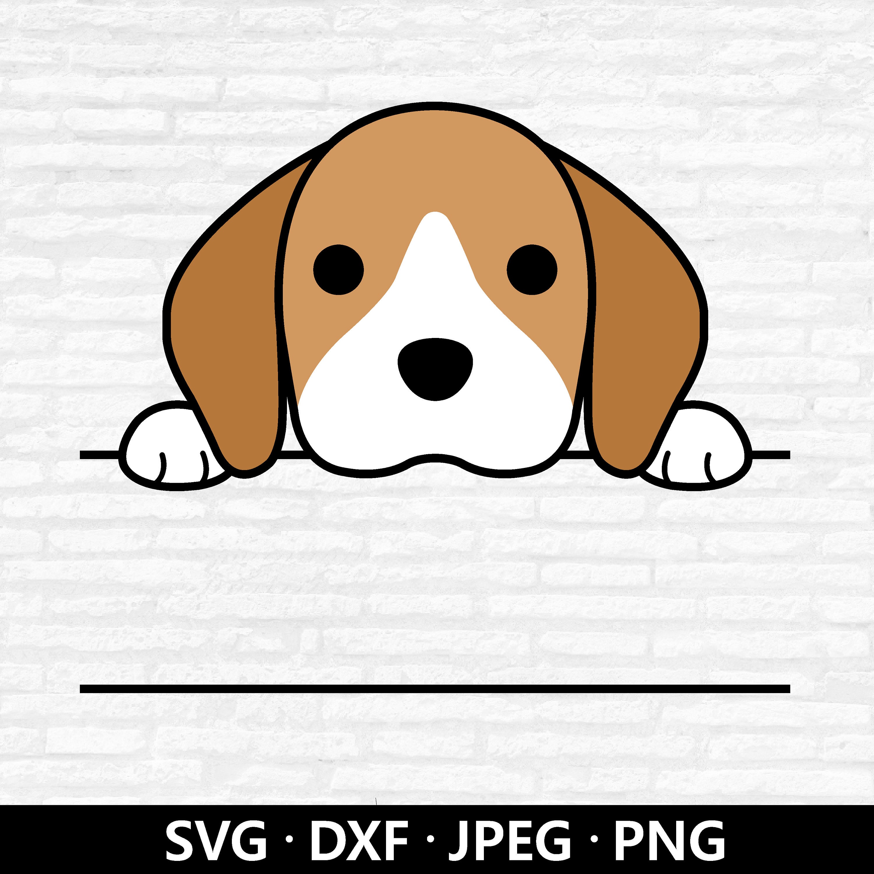 Beagle Monogram SVG, Archivo svg perro, Marco de nombre Svg, Beagle Svg ...