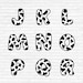 Cow Print Alphabet SVG: Font, Numbers, Letters (digital Download) - Etsy