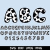 Cow Font Cow Print Font Cow Pattern Font Cow Letters Cattle Brand Font ...