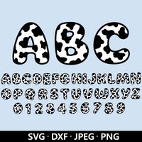 Cow Font Cow Print Font Cow Pattern Font Cow Letters Cattle Brand Font ...