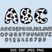 Cow Font Cow Print Font Cow Pattern Font Cow Letters Cattle Brand Font ...