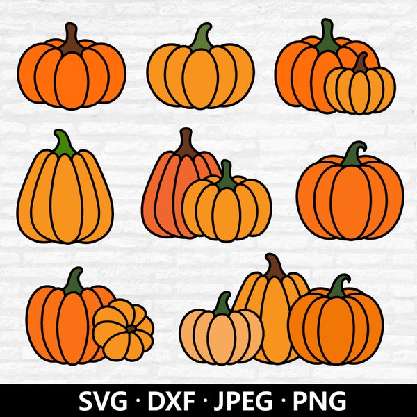 Fall Pumpkin Svg - Etsy