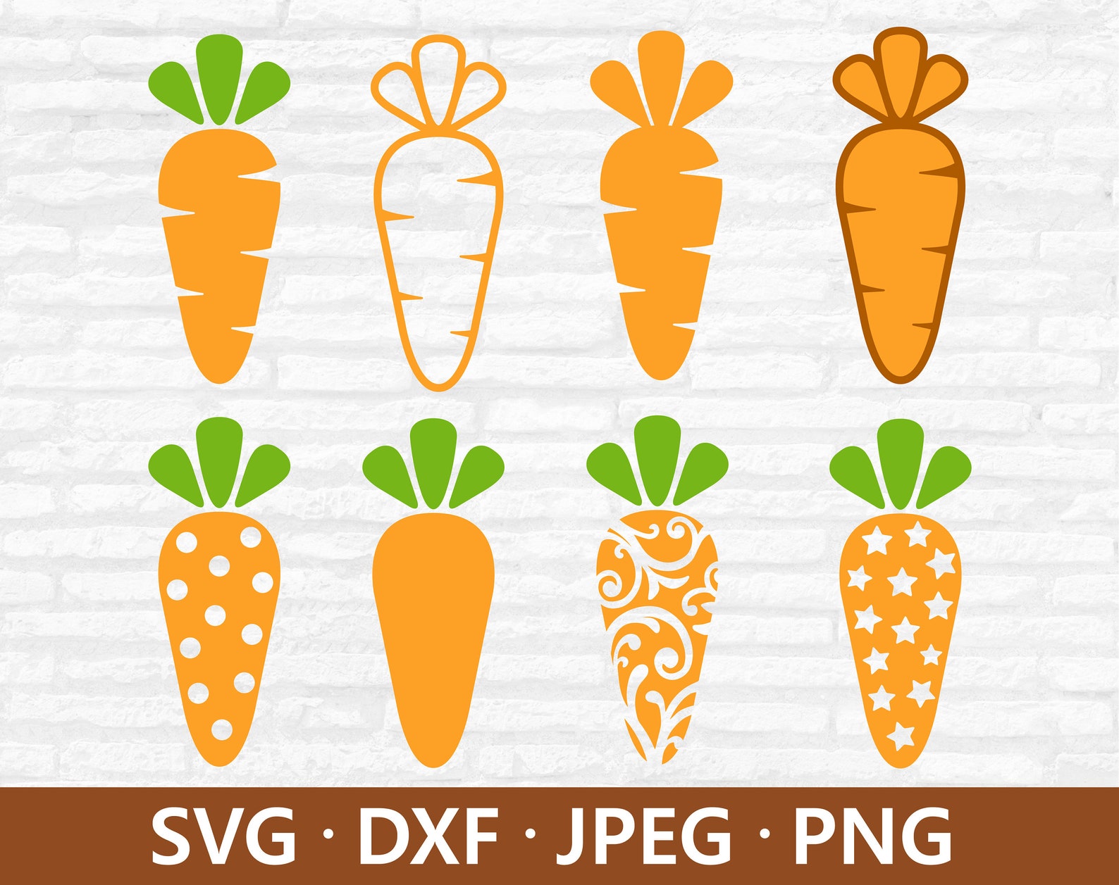 Carrot SVG Easter SVG Carrot Bundle SVG Easter Egg Svg | Etsy