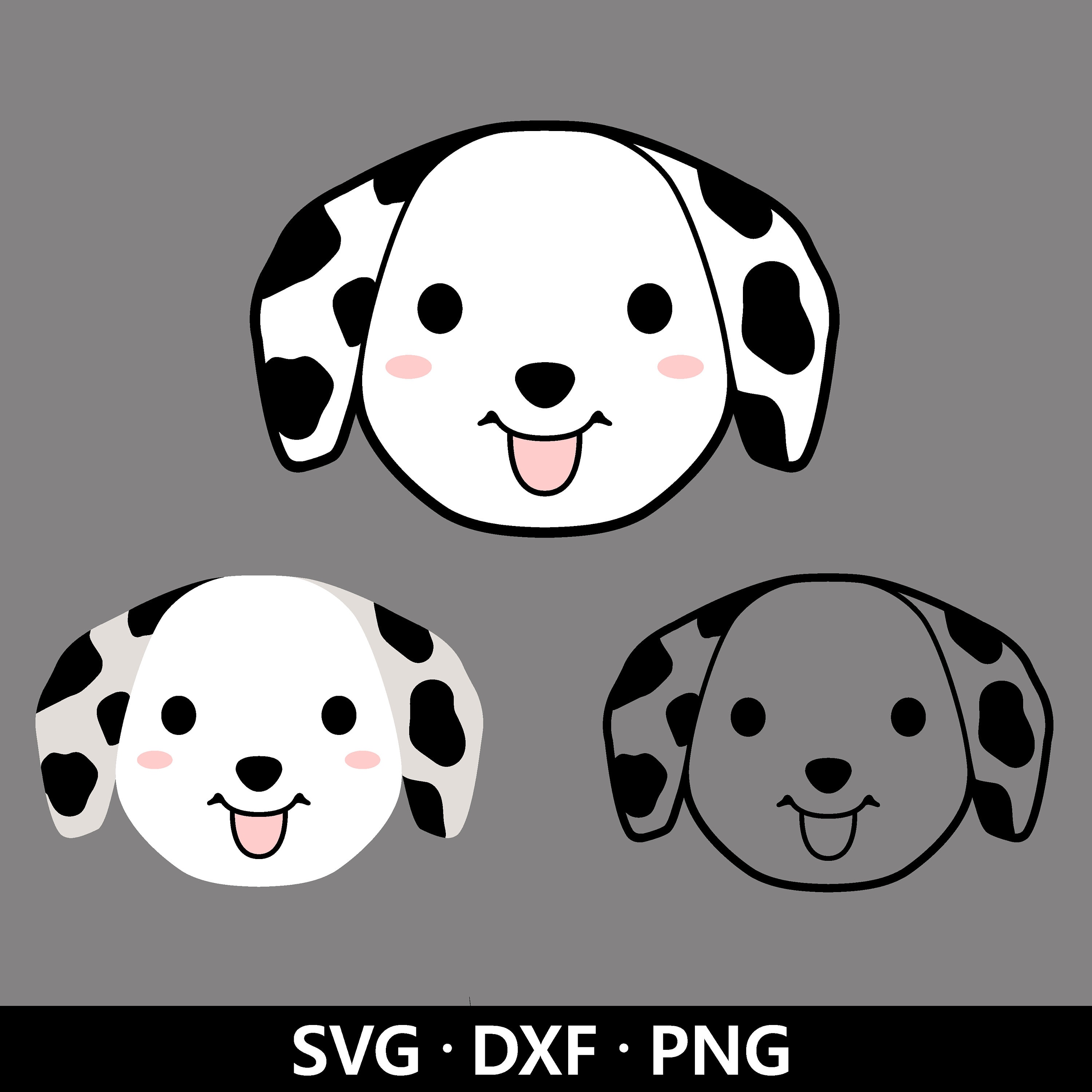 How To Draw A Dalmatian Dog Face Cartoon Puppy 101 Pretty 101