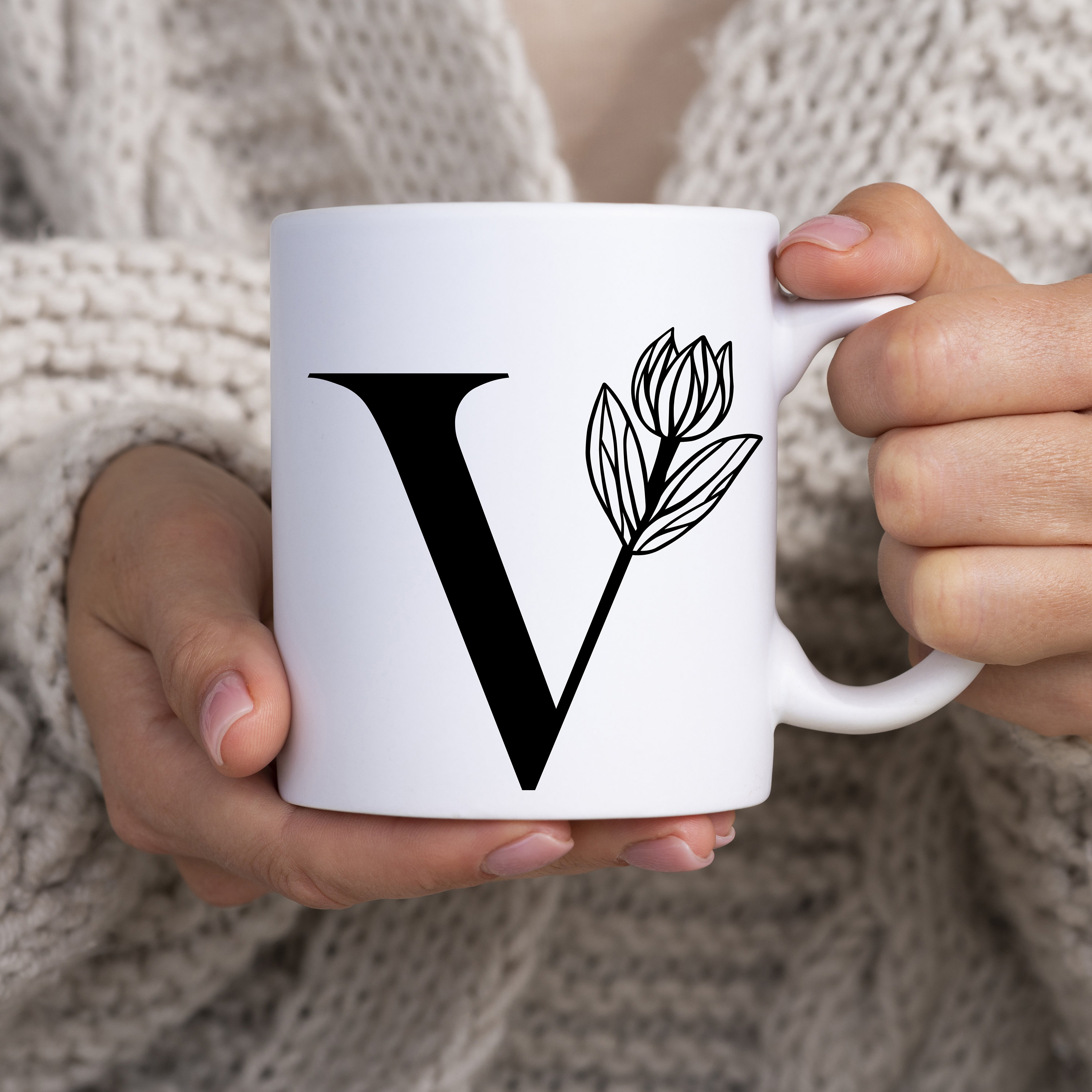 Tulip Alphabet Letter Svg Floral Alphabet Svg Files for | Etsy