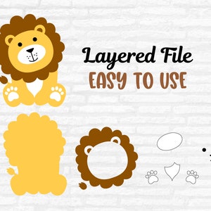 Cute Baby Lion SVG Cut File for Cricut, Baby Shower Boy Shirt, Cricut ...