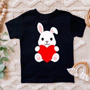 Bunny Heart SVG, Cute Baby Bunny Valentine Vector, Valentine's Day Cut ...
