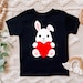 Bunny Heart SVG, Cute Baby Bunny Valentine Vector, Valentine's Day Cut ...