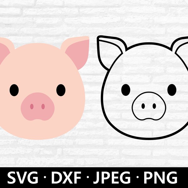 Pig Svg - Etsy
