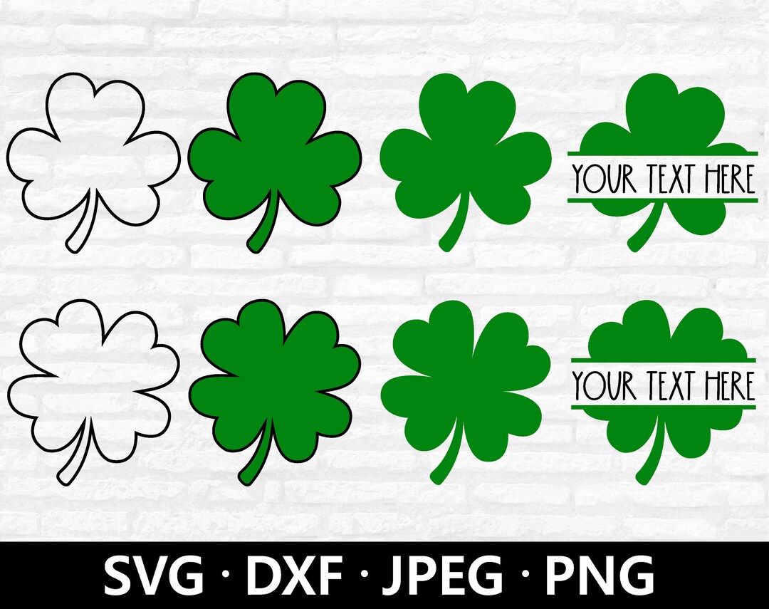 Clover Bundle SVG Saint Patricks Day SVG Shamrock Svg Leaf - Etsy