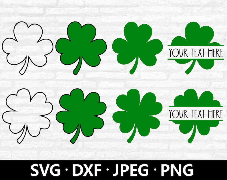 Clover Bundle SVG Saint Patricks Day SVG Shamrock Svg Leaf - Etsy