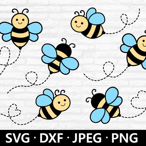 Bee Bundle SVG Cute Honey Bee Cutting File Bumble Bee SVG - Etsy