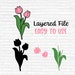 Tulip SVG Bundle, Tulips Vector, Spring Flower Dxf, Floral Tulip ...