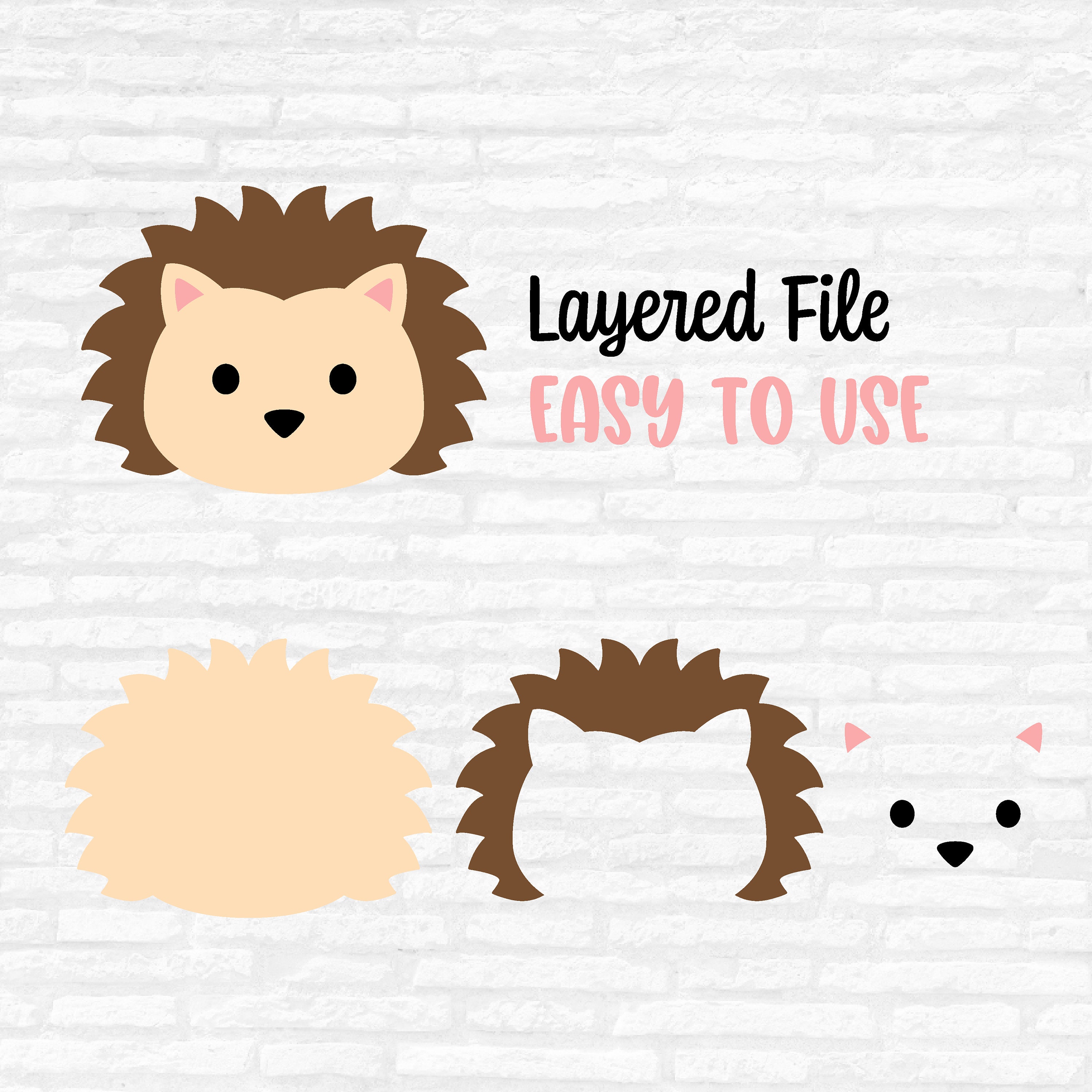 Woodland Animal Faces SVG Bundle, Forest Animals Clipart (digital ...