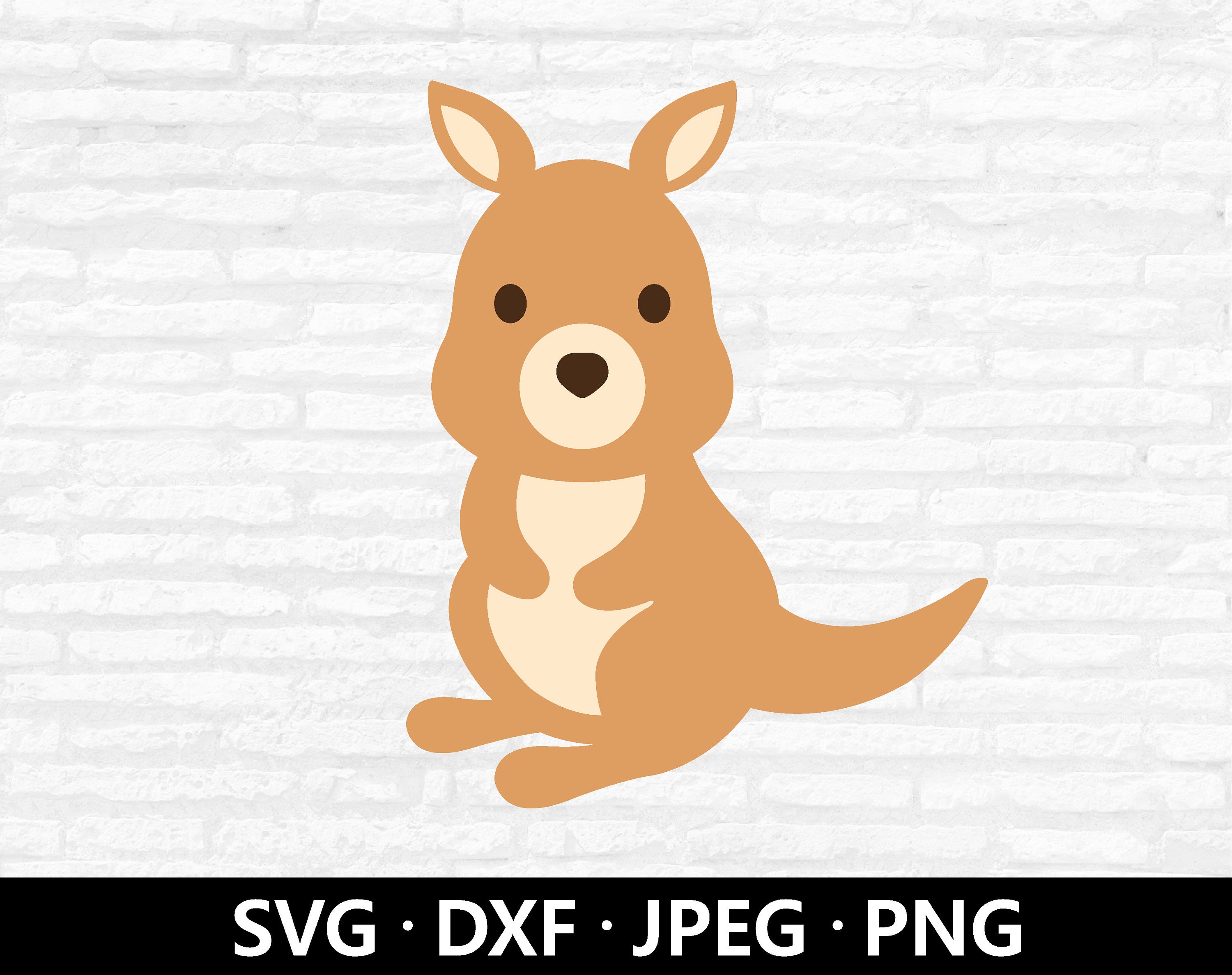 Kangaroo SVG Kangaroo Cut Files Jungle Animals SVG - Etsy UK