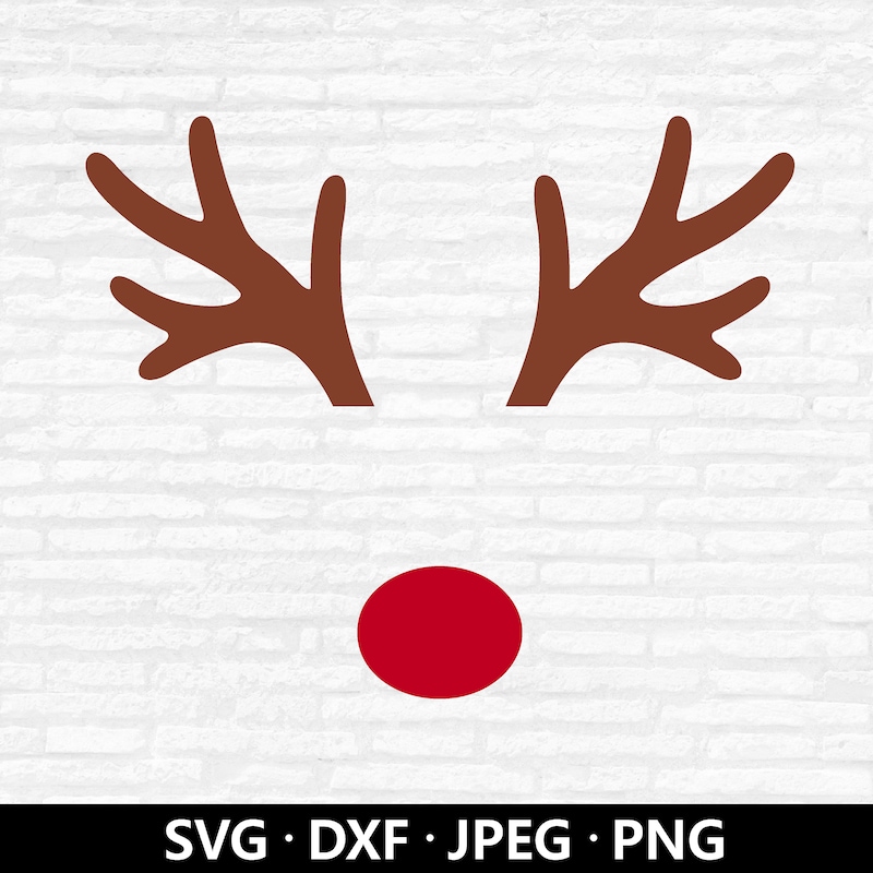 Reno Navidad Svg - Etsy
