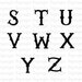 Fishtail Monogram Alphabet SVG: Fancy Letter Cut Files (digital ...
