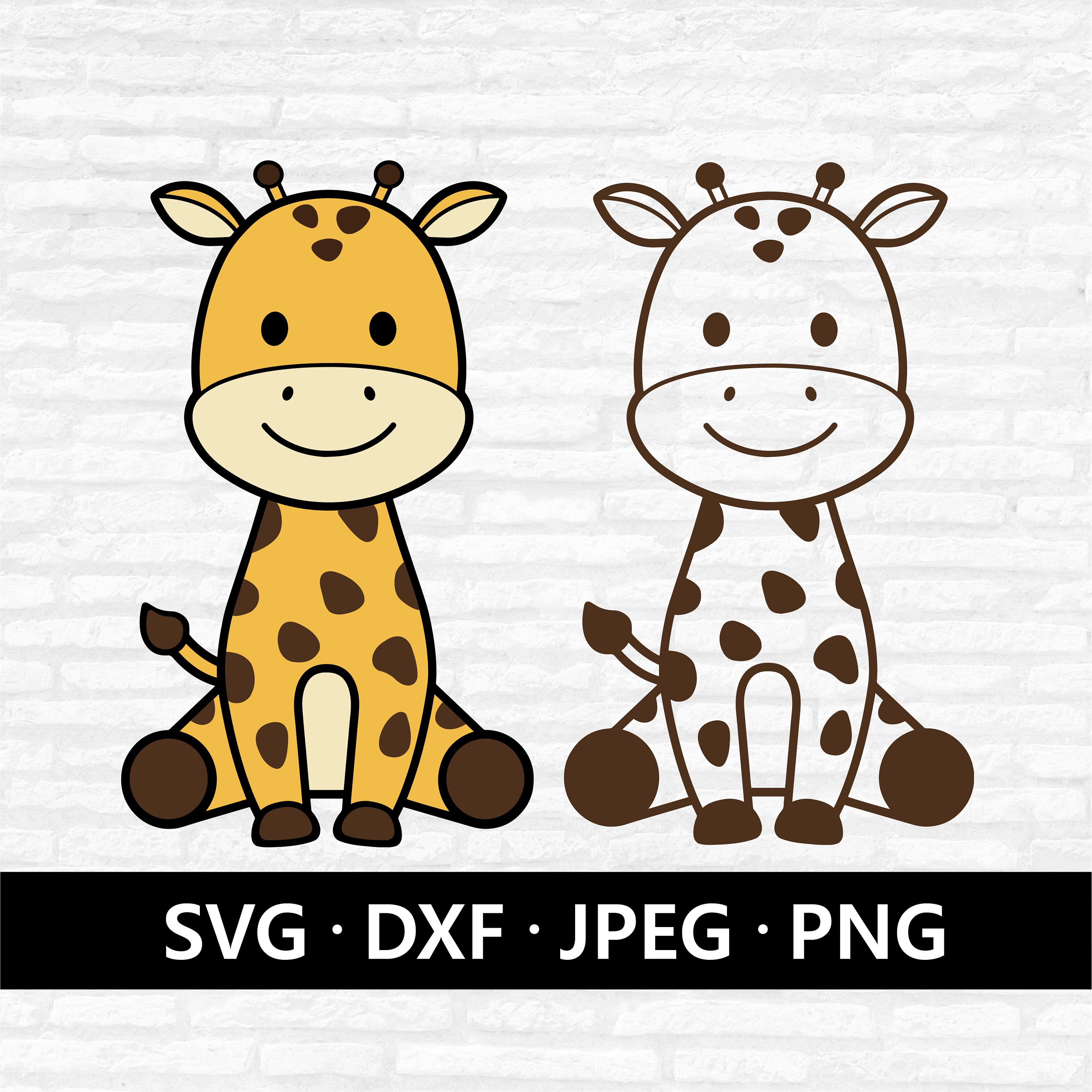Baby Giraffe SVG Giraffe Svg Jungle Animals Svg Cute Animal - Etsy