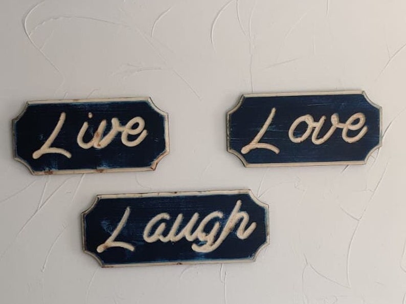 Live Laugh Love Sign Live Laugh Love Decor Live Love Sign Handmade Wood ...