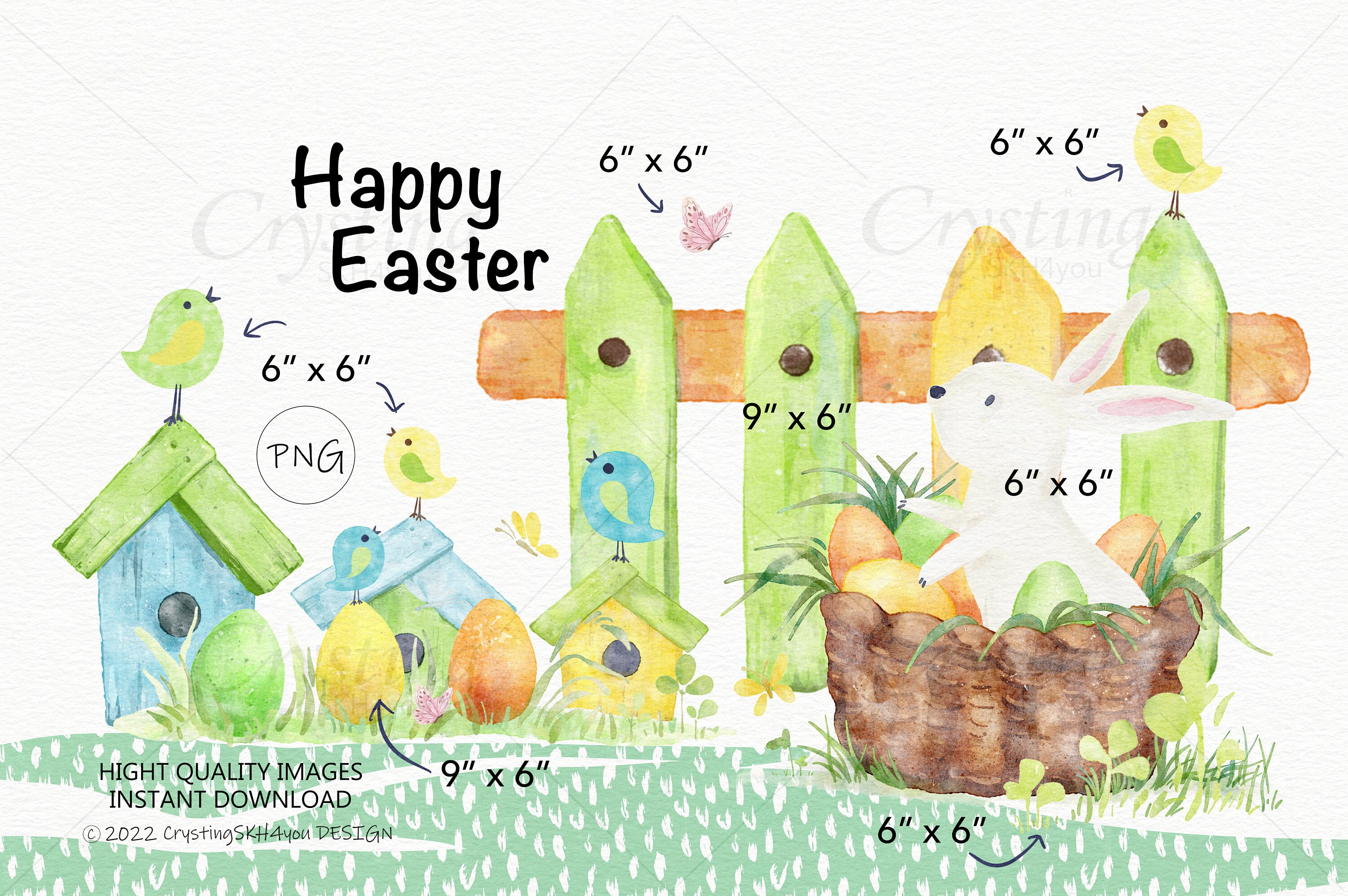 DIGITAL DOWNLOAD, Bunny Png, Watercolor, Easter Sublimation, Rabbit ...