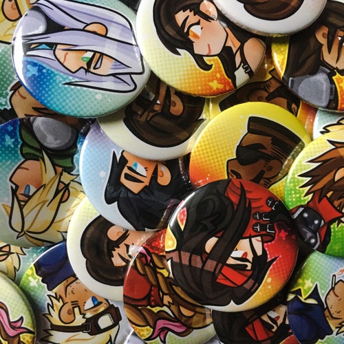 FINAL FANTASY VII Buttons - Etsy