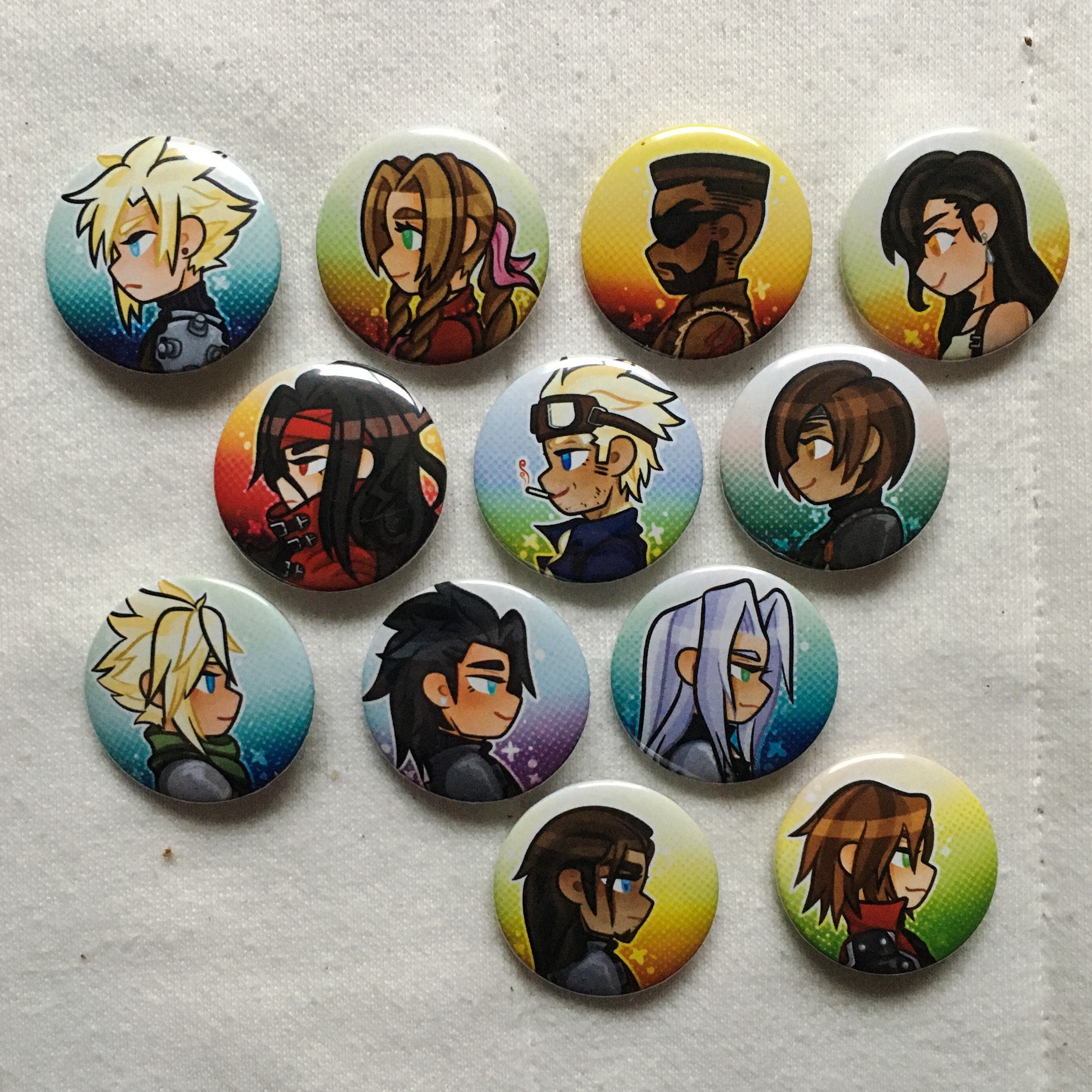 FINAL FANTASY VII Buttons - Etsy