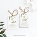 Rustic Favor Tag Template Greenery Wedding Gift Tag Thank - Etsy
