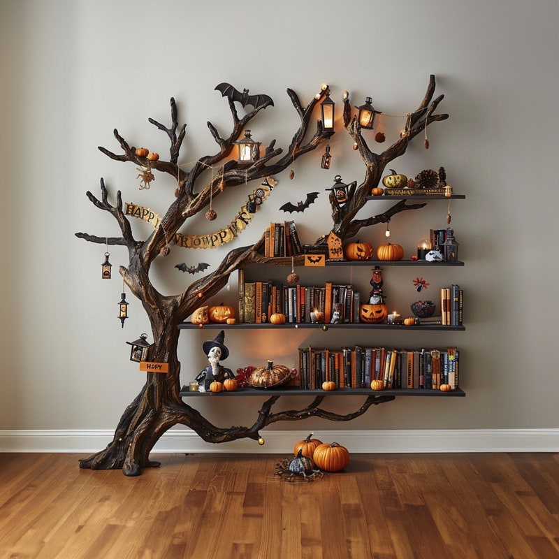 Wall Tree Bookshelf - Etsy