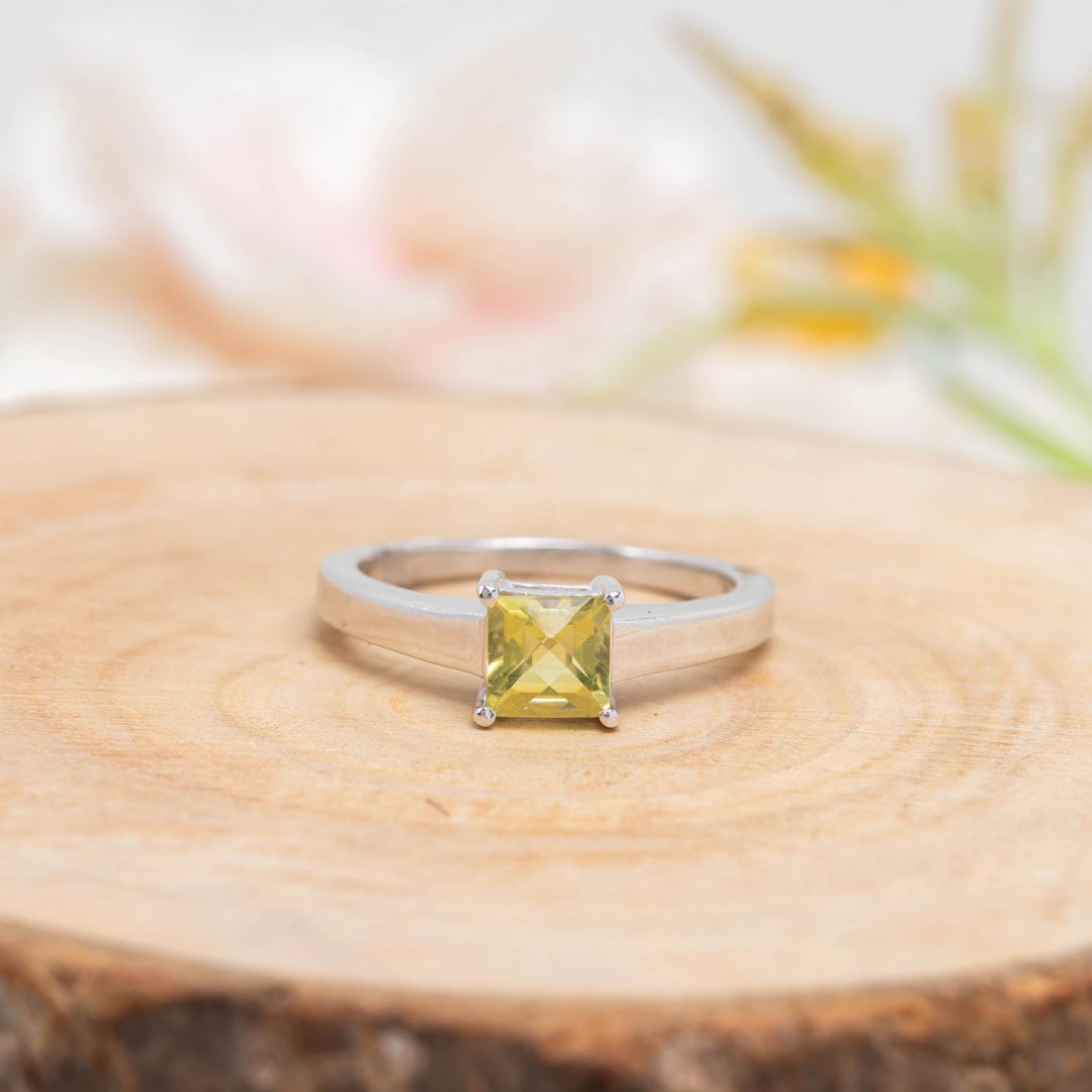 Buy Lemon Topaz Ring, 925 Sterling Silver Ring, Lemon Topaz Ring ...