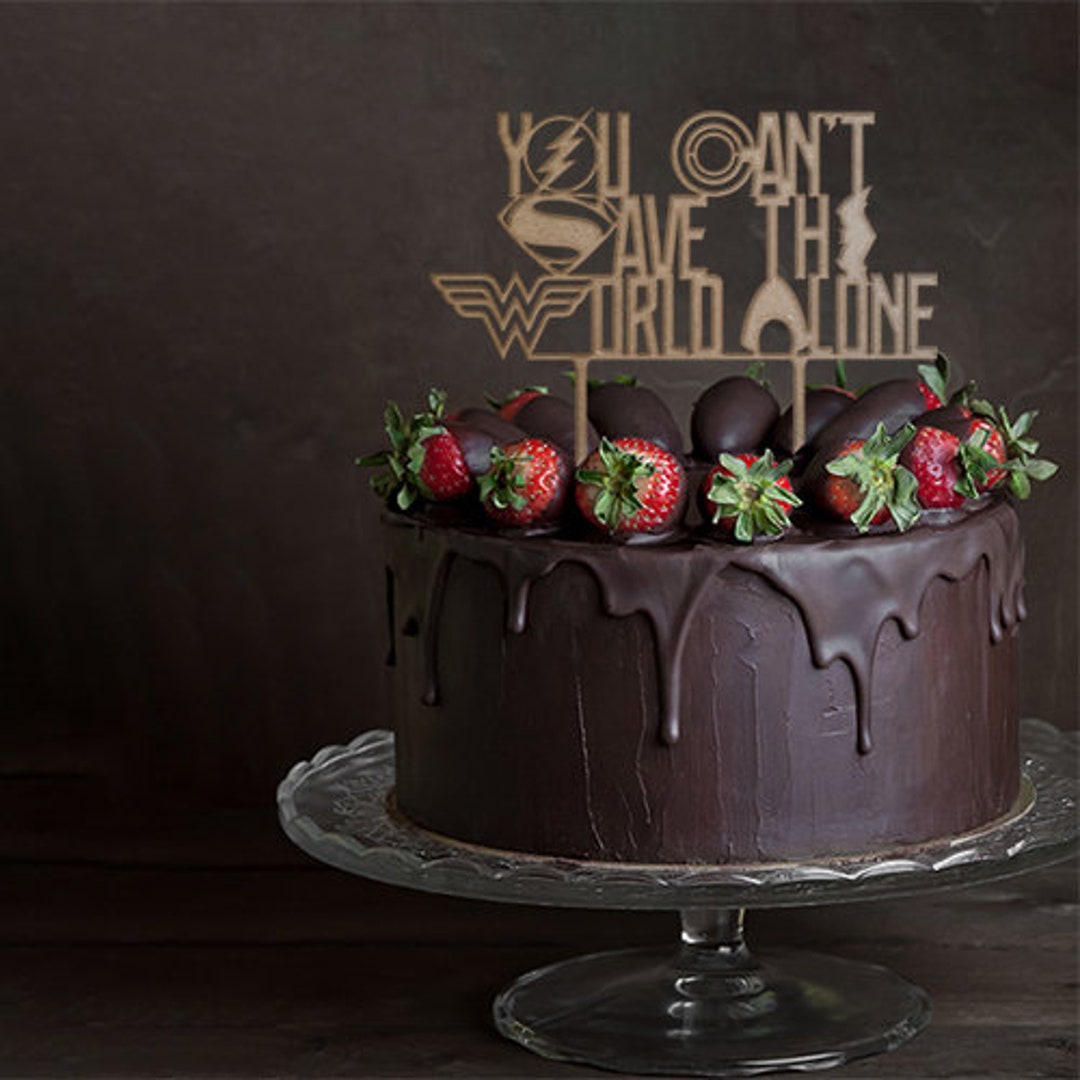 Cake Plug Cake Topper you Can't Save the World - Etsy