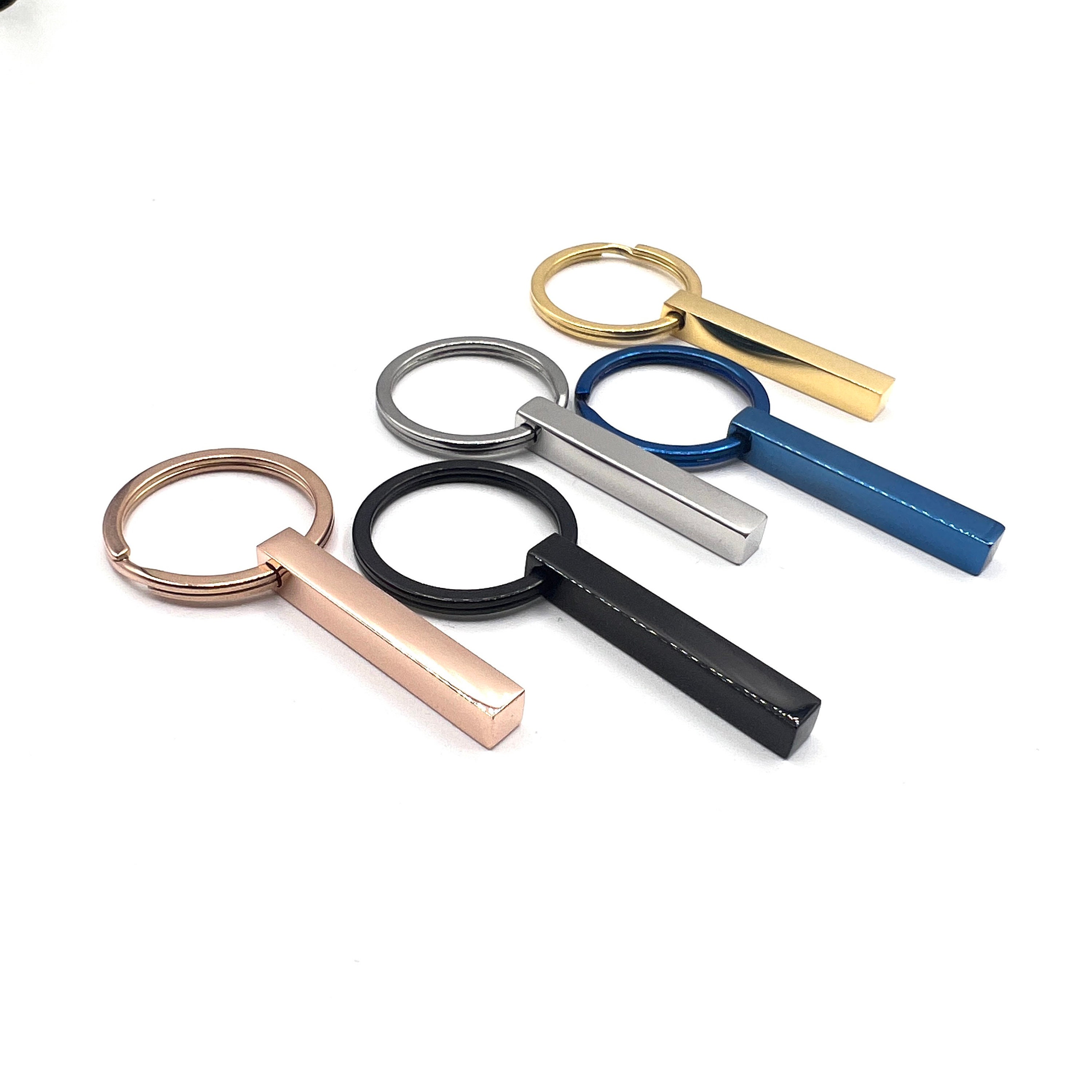 Keychain Rod Made of Stainless Steel With Personalized - Etsy UK