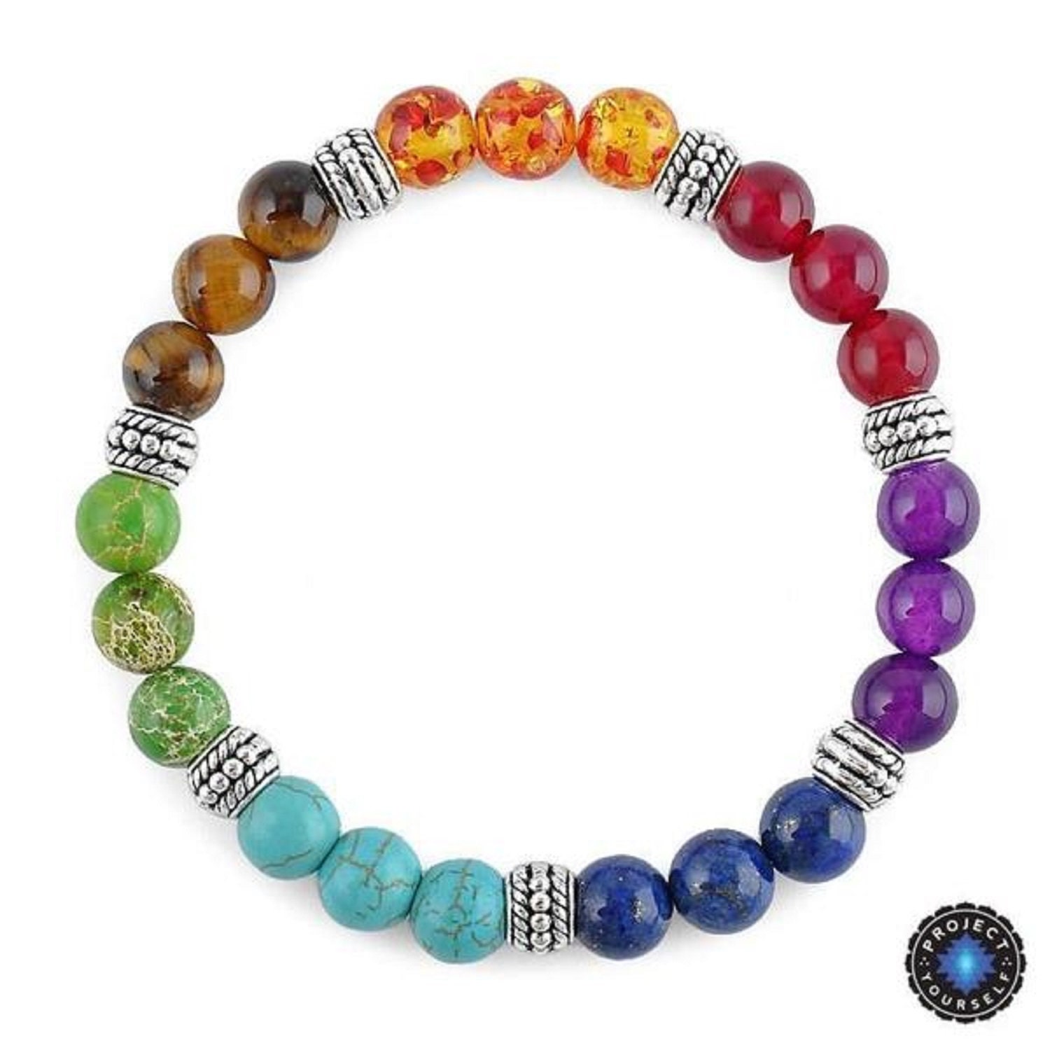 7 Chakra Healing Crystals Bracelet - Etsy
