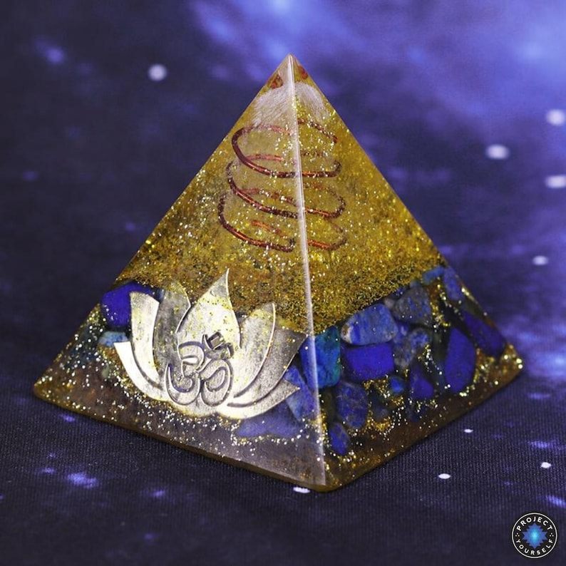 Lapis Lazuli Orgone Wisdom Pyramid - Etsy