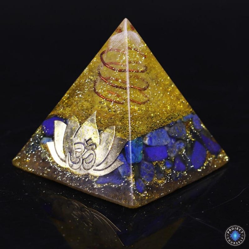 Lapis Lazuli Orgone Wisdom Pyramid - Etsy
