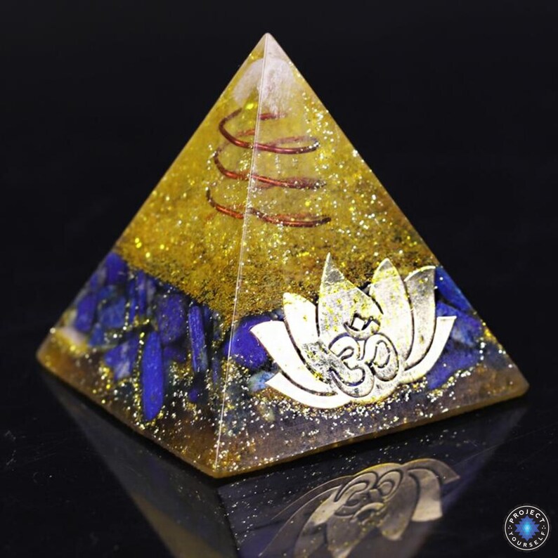 Lapis Lazuli Orgone Wisdom Pyramid - Etsy