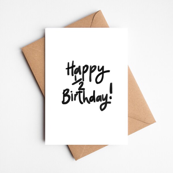 Half Birthday - Etsy