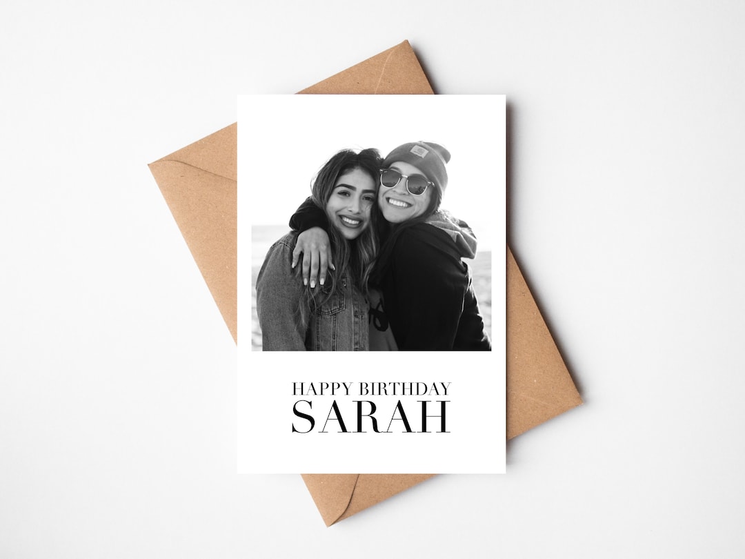 Personalised Birthday Card | Style Photo Card | Photograph Card | Happy ...