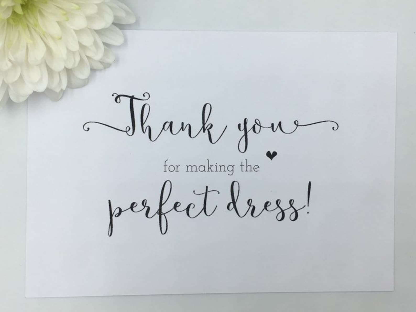 Thank You for Making the Perfect Dress Thank You for Being - Etsy