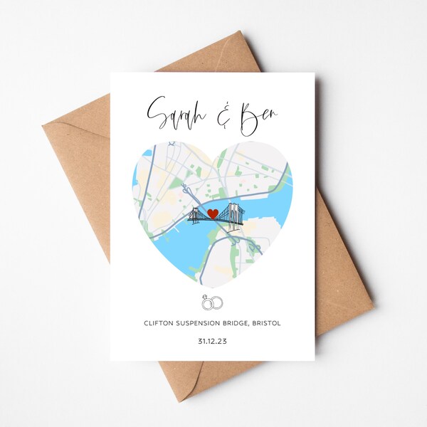 Engagement Card - Etsy