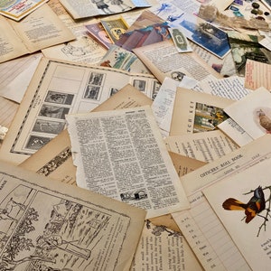 HUGE Ephemera Pack 90pieces All Authentic 1880s 1960s Postcards ...