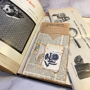 Antique Vintage Junk Journal Handmade Dozens of Inserts-only Authentic ...